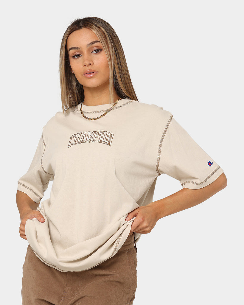 Champion Women's Hi-Tech Contrast Stitch T-Shirt Pebblestone | Culture ...