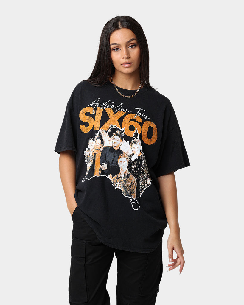 SIX60 Six60 Tour Vintage T-Shirt Black Wash | Culture Kings US