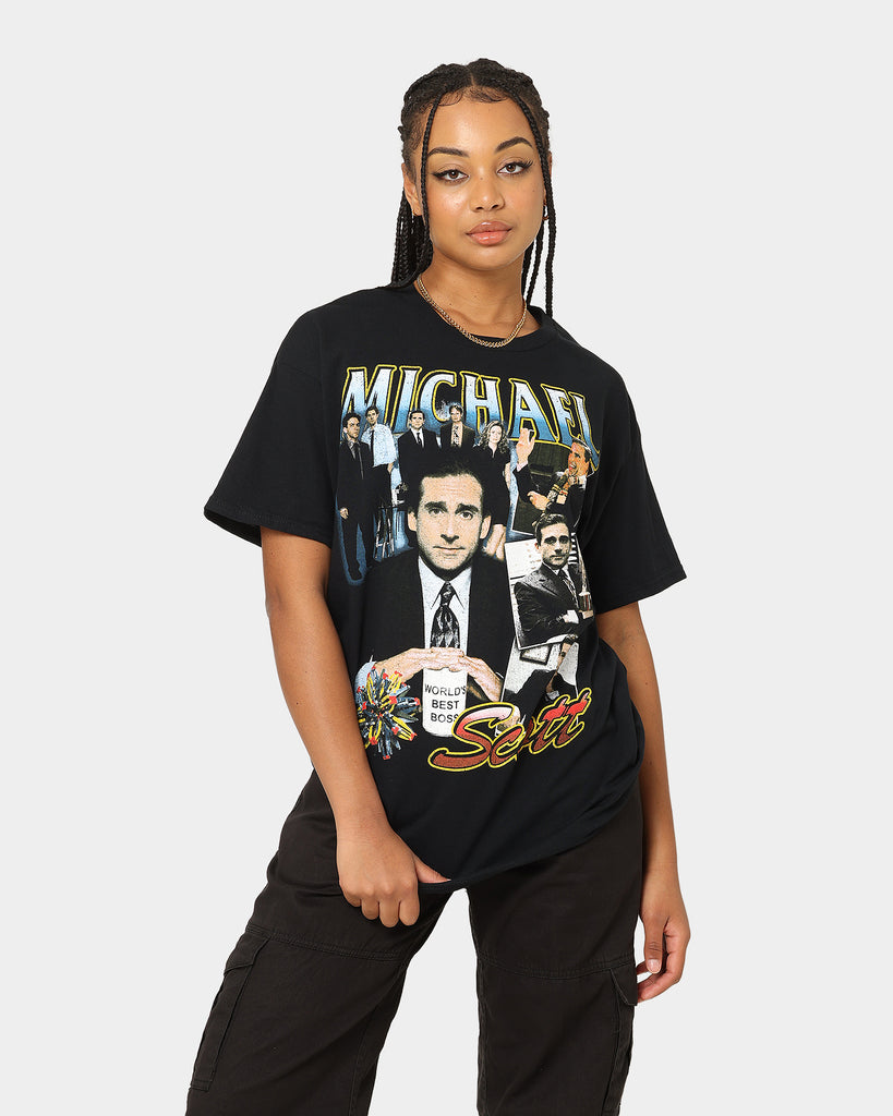 American Thrift X The Office Michael Scott Vintage T-Shirt Black ...