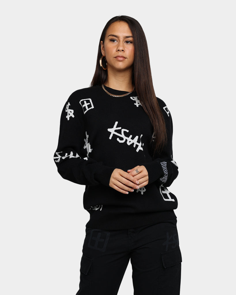 Ksubi Kash Box Knit Sweater Black | Culture Kings US
