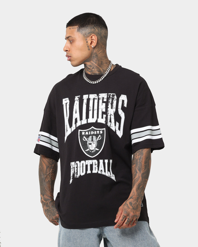 Majestic Athletic Las Vegas Raiders Sport Stripe Oversized Vintage T-S ...