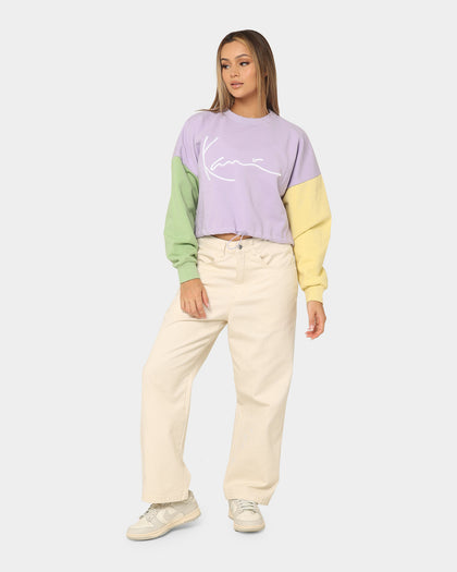 Signature Crop Block Crew lila | Culture Kings US