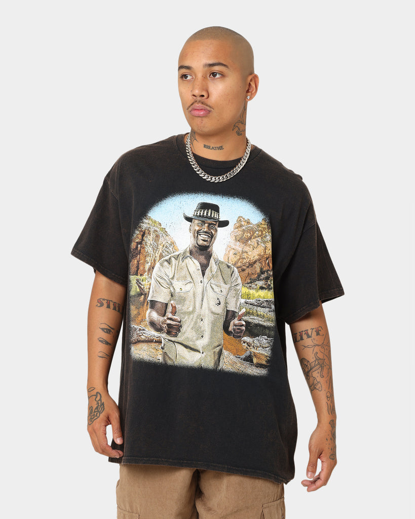 Goat Crew Aussie Shaq T-Shirt Washed Black | Culture Kings US