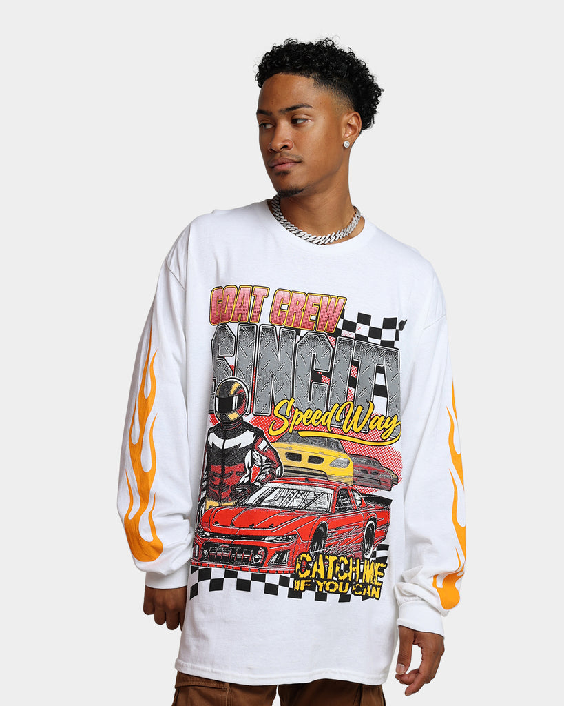 Goat Crew Sin City Speedway T-Shirt White | Culture Kings US