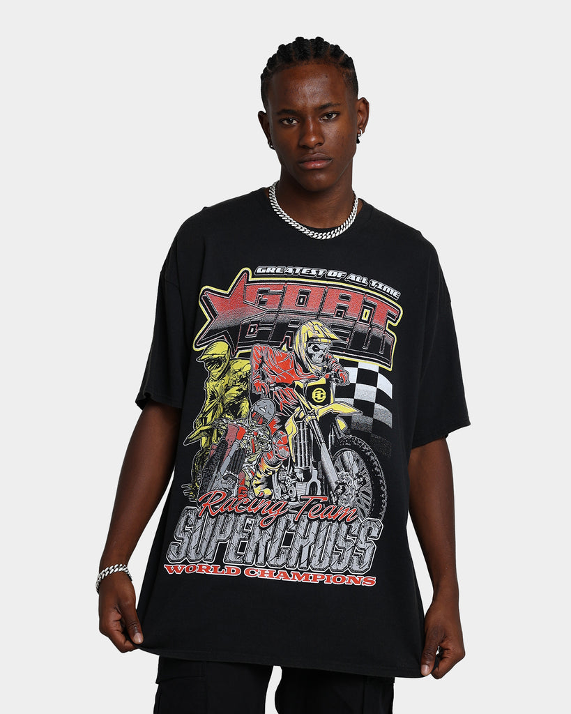 Goat Crew Supercross Racing Team Vintage T-Shirt Black Wash | Culture ...