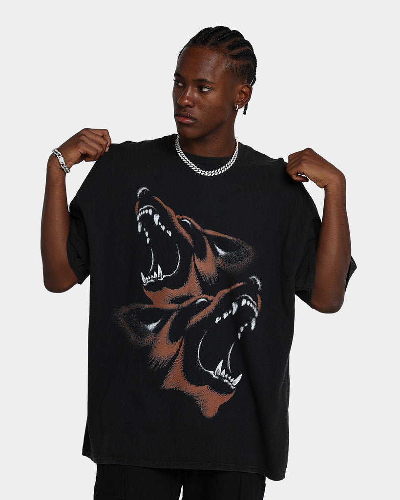 American Thrift Wolves Vintage T-Shirt Black Wash | Culture Kings US