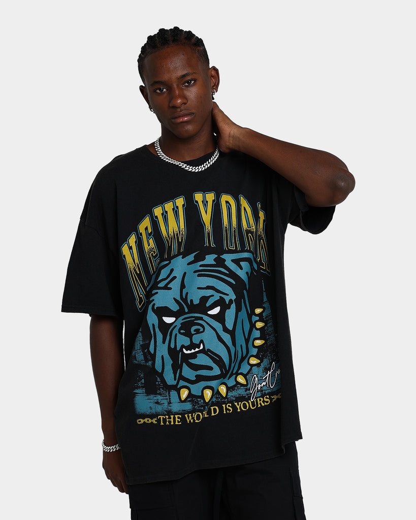 Goat Crew The World Is Yours Vintage T-Shirt Black Wash | Culture Kings US
