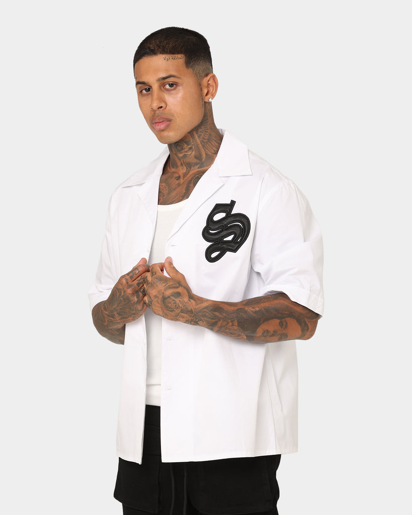 Saint Morta Gothic Bowling Shirt White | Culture Kings US