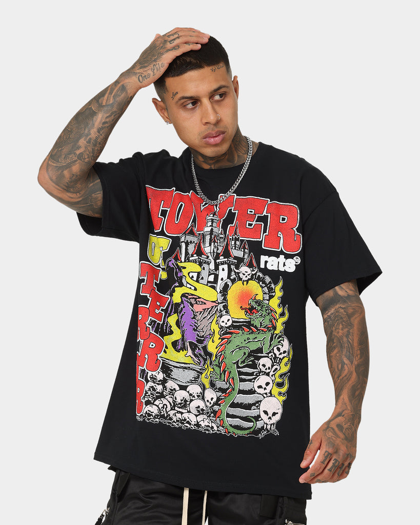 Rats Get Fat Tower Of Terror T-Shirt Black | Culture Kings US