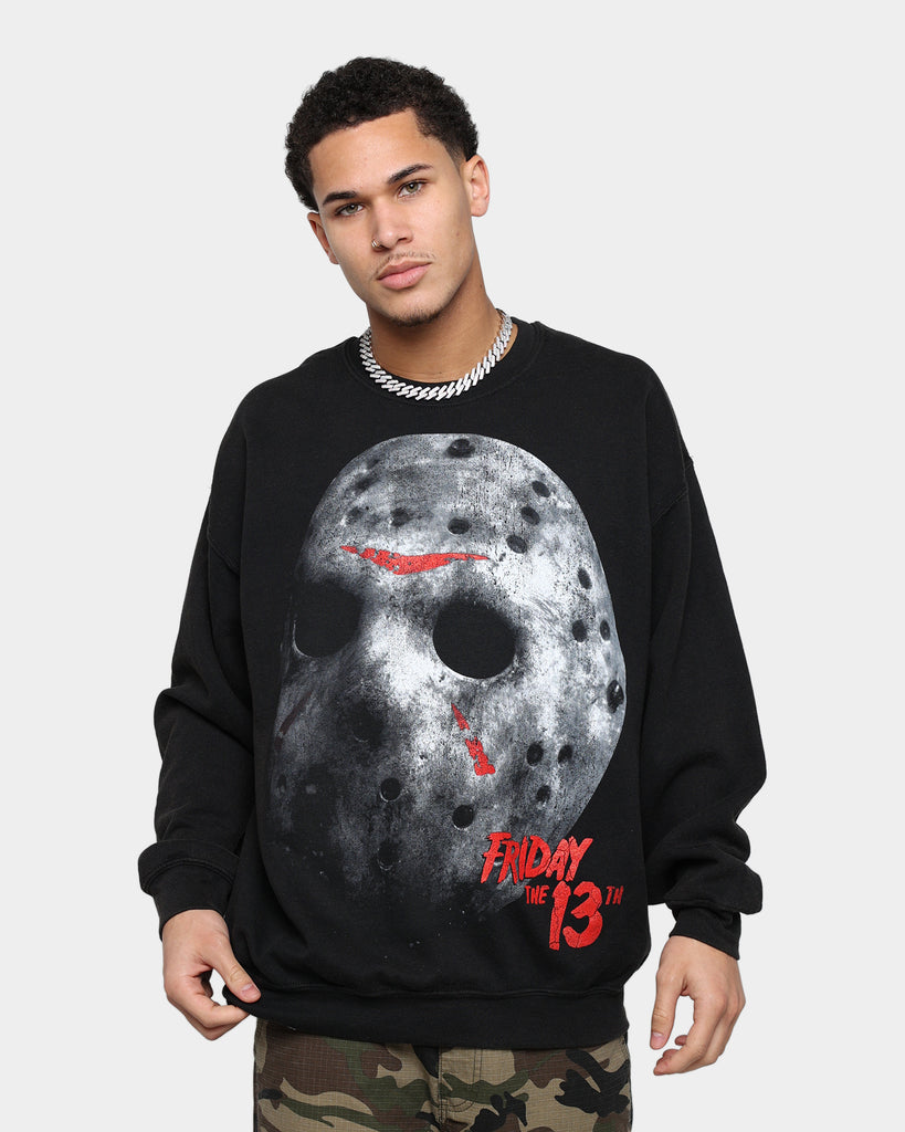 American Thrift Jason's Mask Vintage Crewneck Black Wash | Culture Kings US