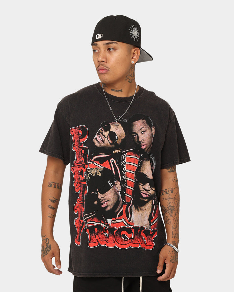 Juicy Merch Pretty Ricky Vintage T-Shirt Black Wash | Culture Kings US