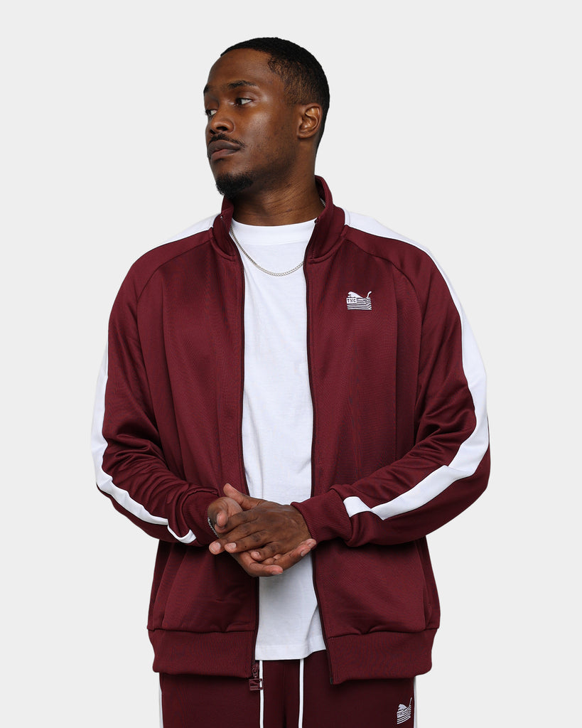 Puma X TMC Hussle T7 Jacket Burgundy | Culture Kings US