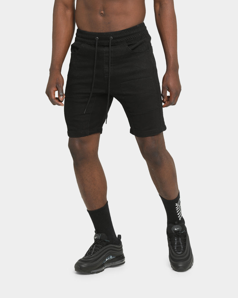 Saint Morta Patchwork Shorts Black | Culture Kings US
