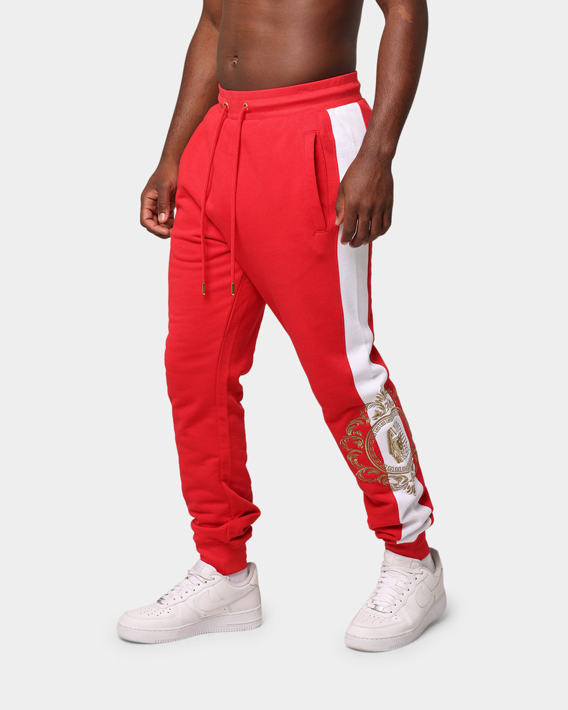 Last Kings Lavish Stripe Sweatpants Red | Culture Kings US