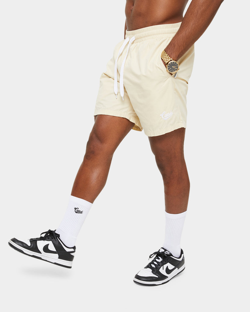 Carre Simplicite Slide Shorts Light Stone | Culture Kings US