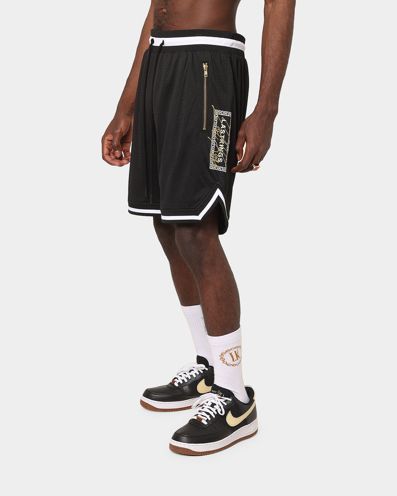 Last Kings Boxed Script Ball Shorts Black | Culture Kings US