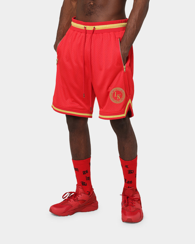 Last Kings Grandeur Ball Shorts Red | Culture Kings US