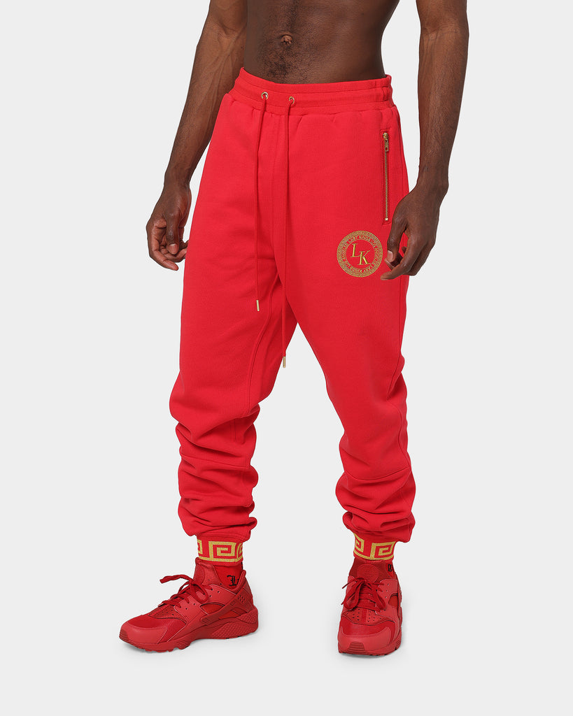 Last Kings Grandeur Track Pants Red | Culture Kings US