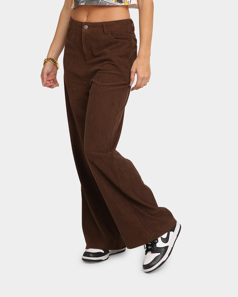 XXIII Women's Kamila Corduroy Pants Chocolate | Culture Kings US