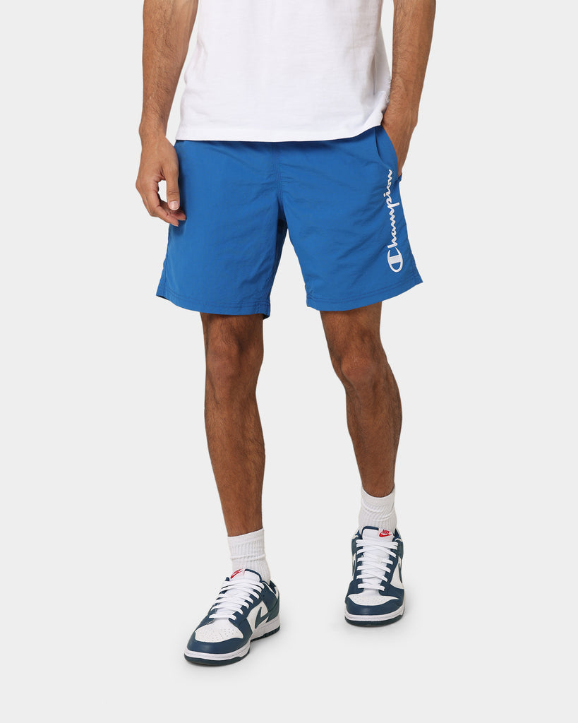 Champion LFS Nylon Shorts Living In Blue/White | Culture Kings US