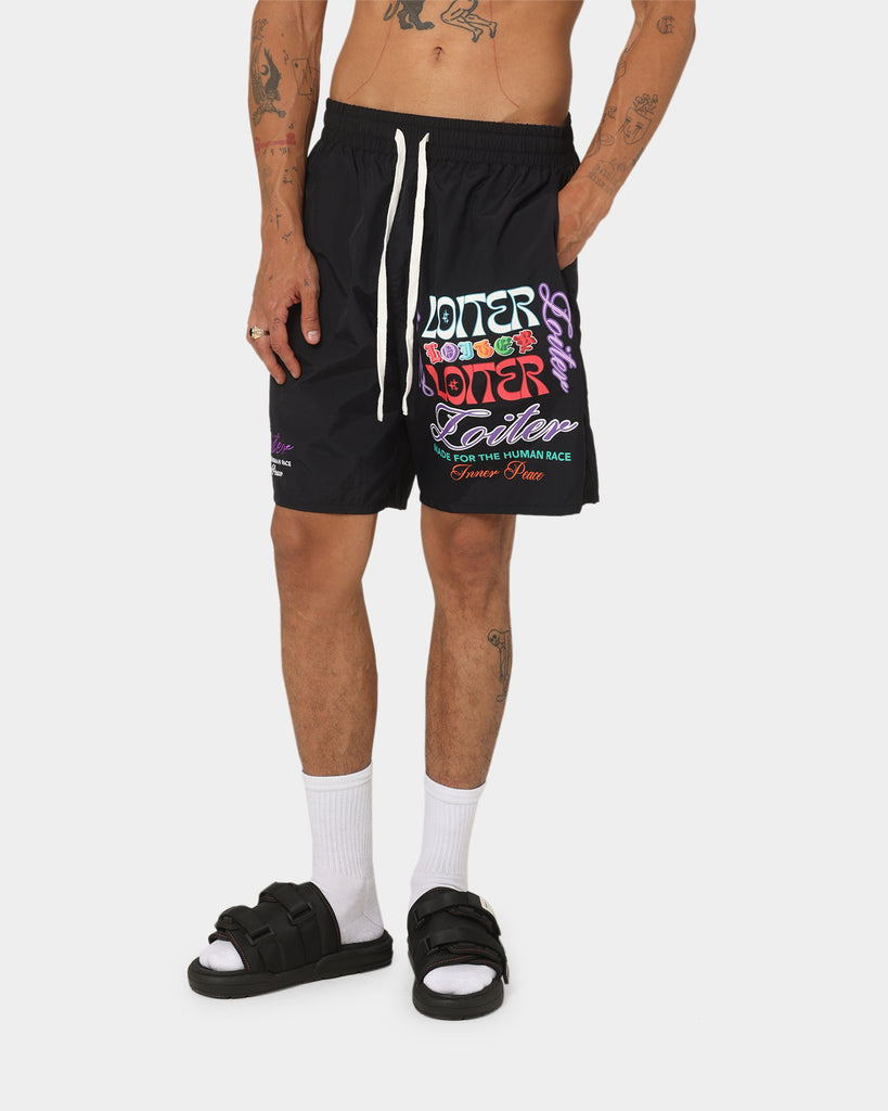 Loiter Forbidden Walk Shorts Black | Culture Kings US