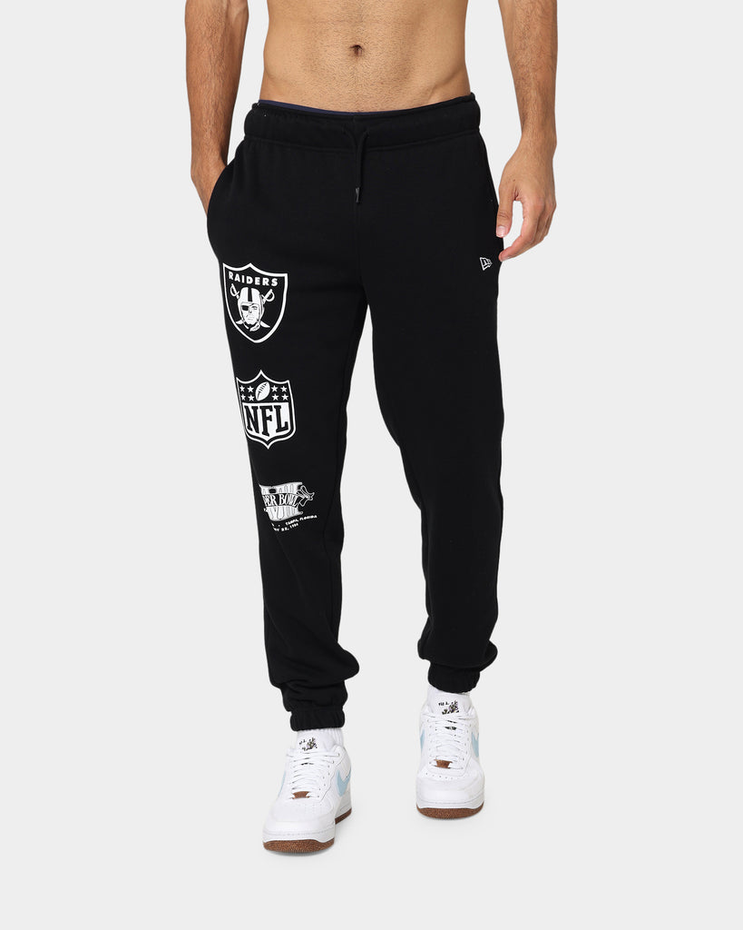 New Era Las Vegas Raiders Track Pants Black/White | Culture Kings US