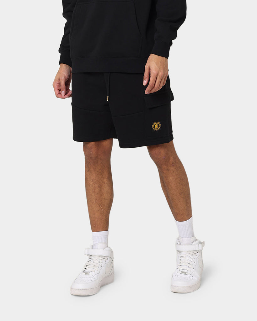 Last Kings Cargo Sweat Shorts Black | Culture Kings US