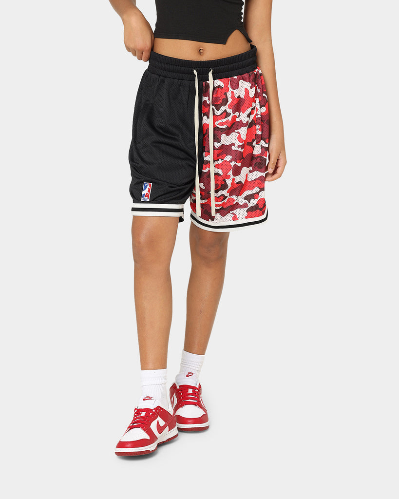 Goat Crew Half Camo Shorts Black/Red | Culture Kings US