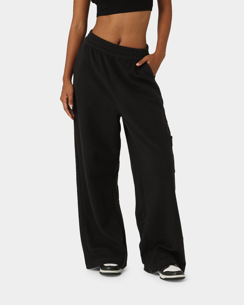 Reebok Women's Classic Fleece Wide Leg Pants Black | Culture Kings US