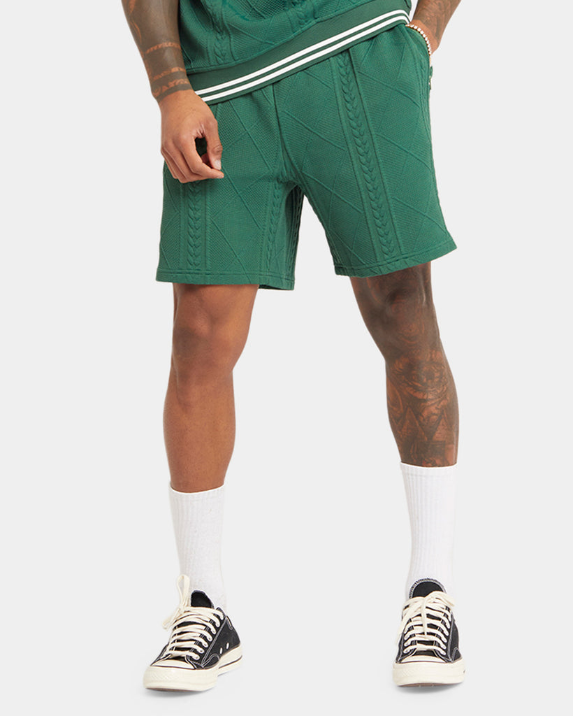 XXIII Danny Knit Shorts Dark Green | Culture Kings US