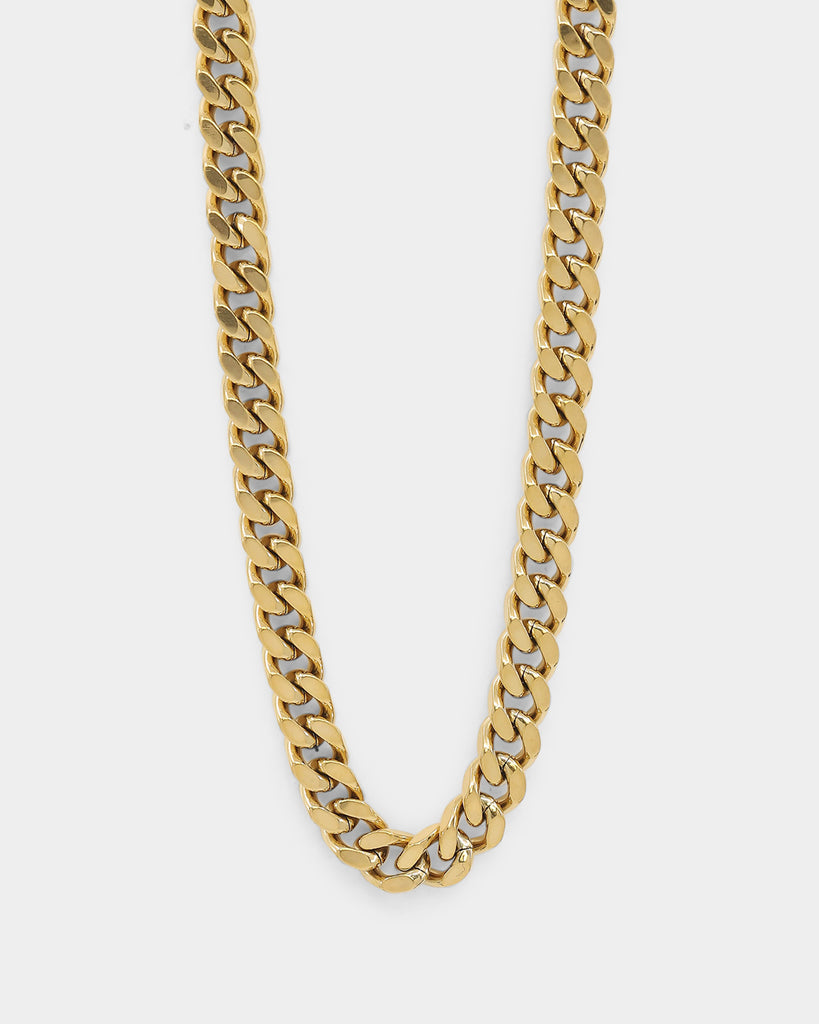 Guess Mainline 23" 8mm Curb Chain Necklace Gold | Culture Kings US