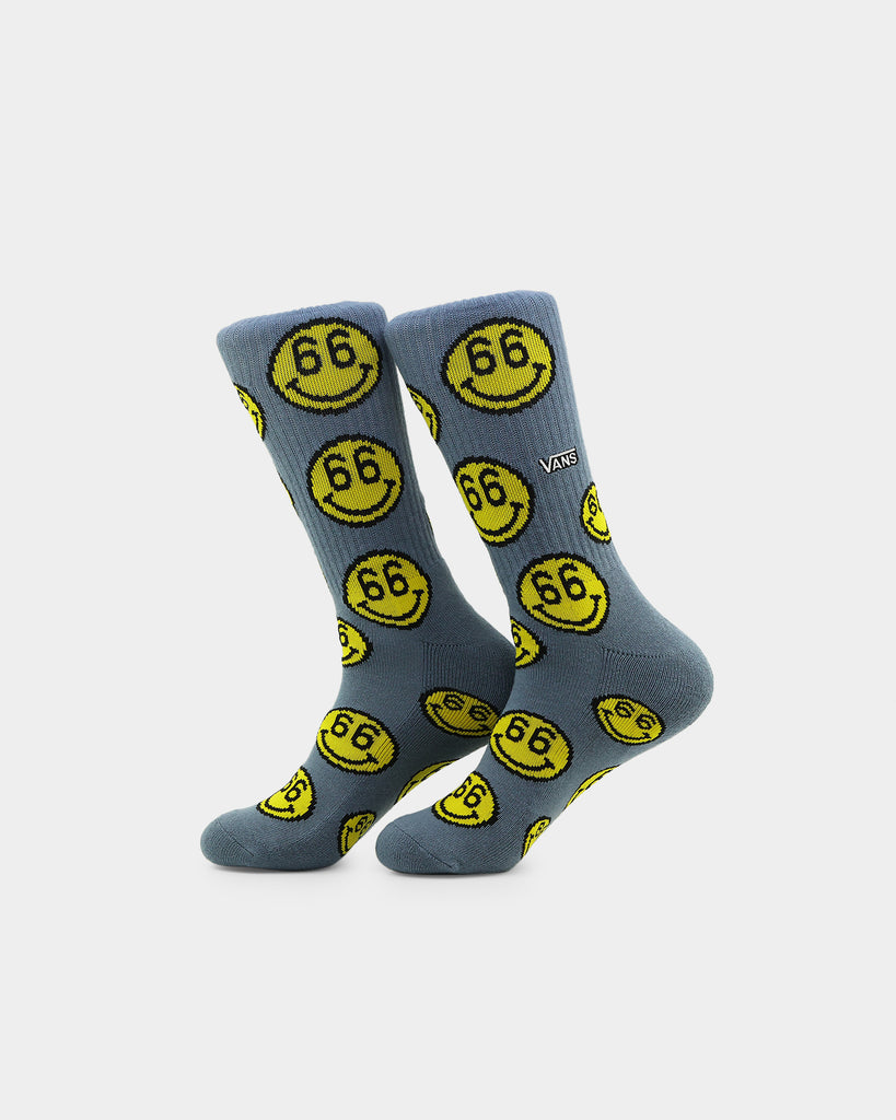 Vans 66 Smiley Crew Socks Blue Mirage | Culture Kings US