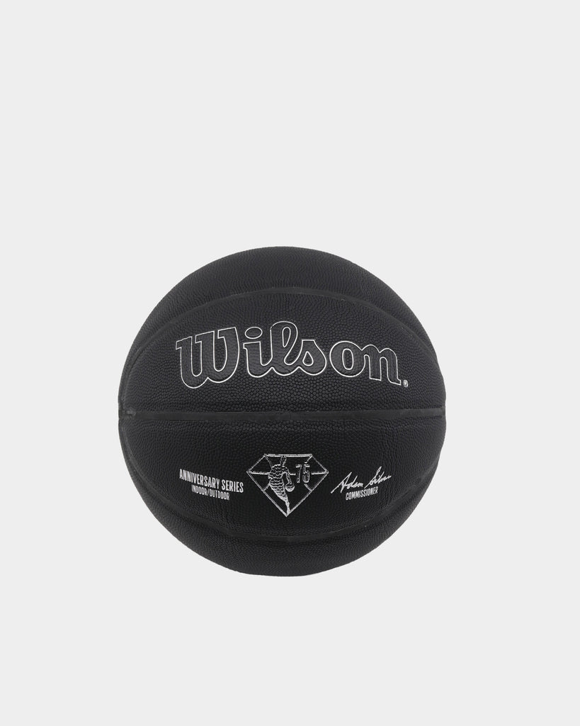 Wilson NBA 75th Anniversary Indoor Outdoor Basketball Black | Culture ...