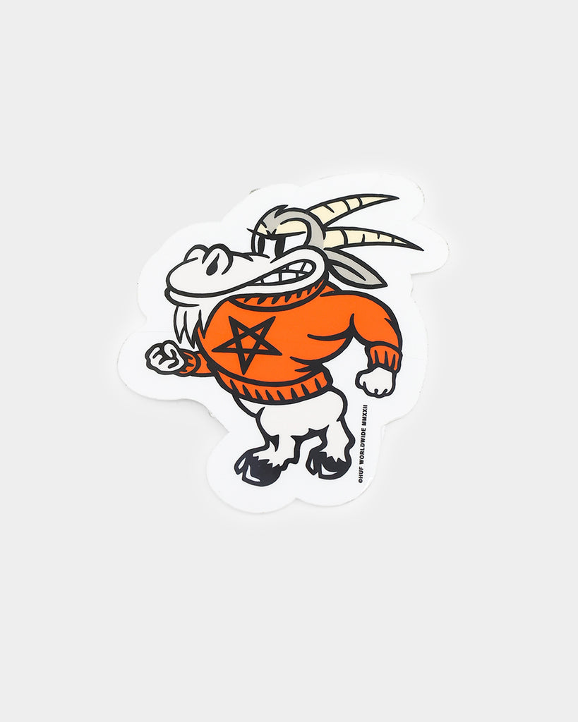 HUF X Thrasher Goat Vinyl Sticker Orange | Culture Kings US