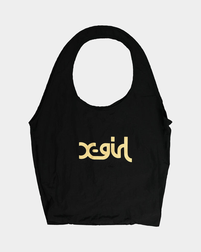 X-Girl Mills Logo Shopper Bag Black | Culture Kings US
