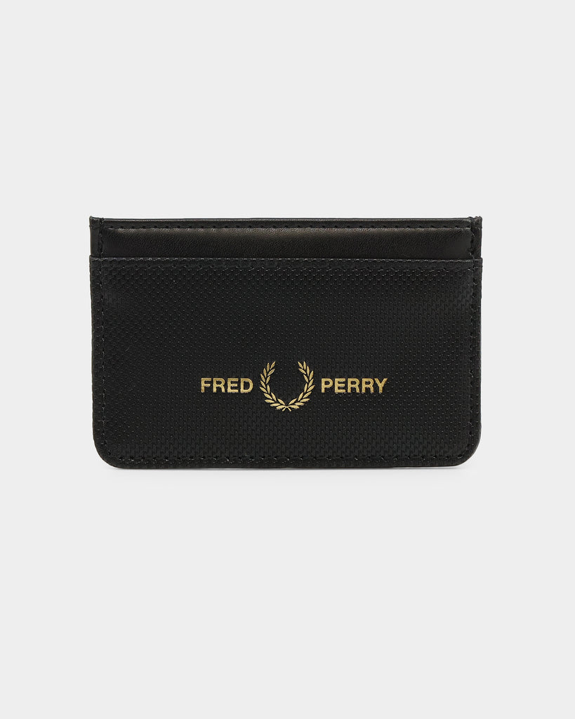 Fred Perry Pique Textured Card Holder Black | Culture Kings US