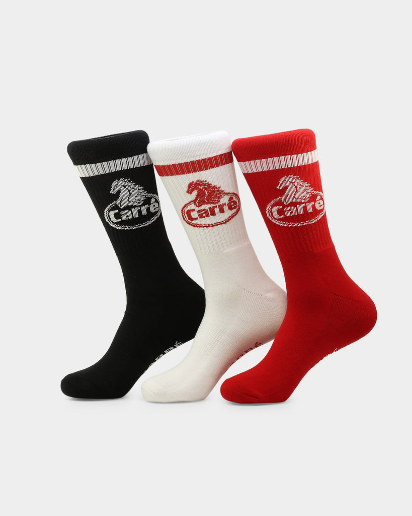 Carré Gasoline Sock 3 Pack Multi-Coloured | Culture Kings US