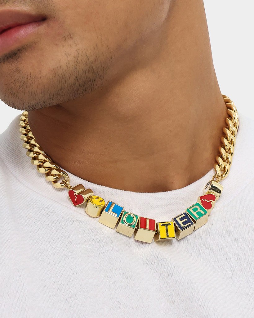 Loiter Memory Lane Chain Necklace Multi-coloured | Culture Kings US