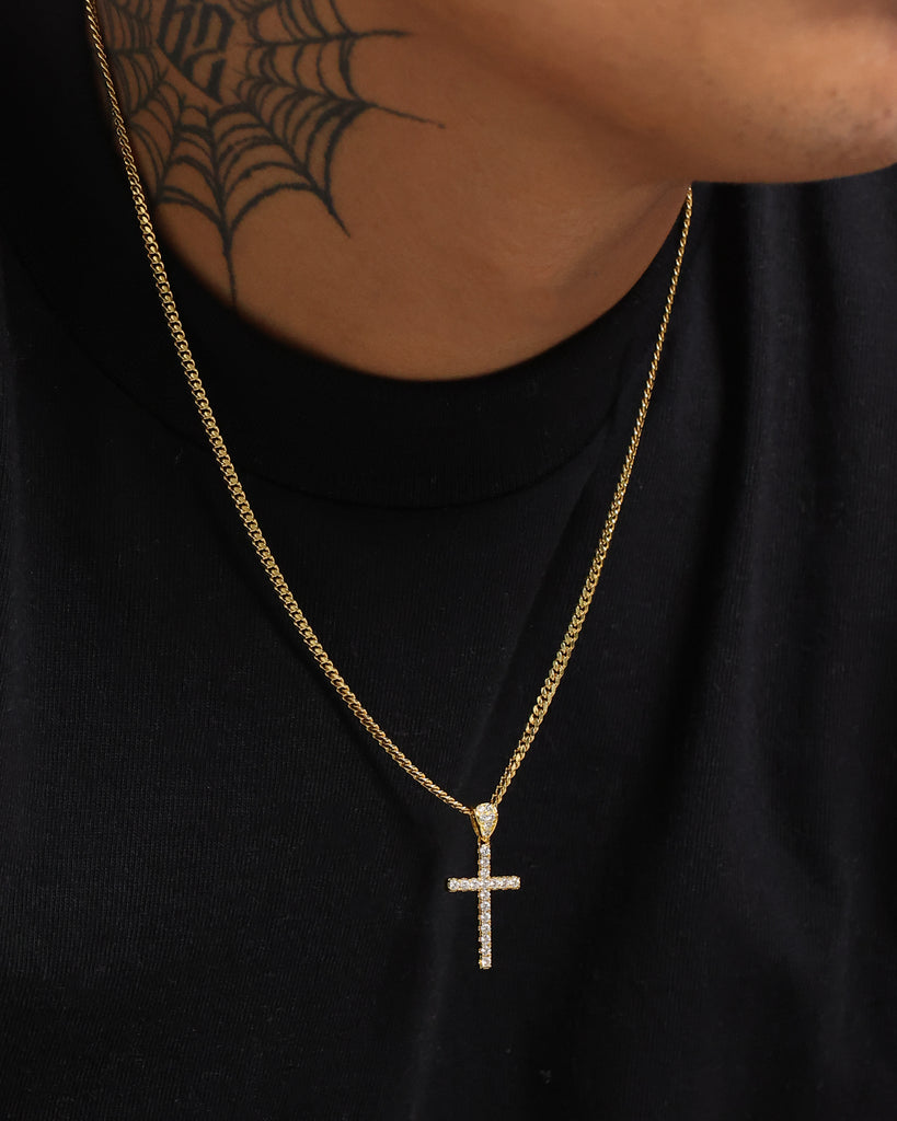 NXS Classic Mini Cross Pendant Gold | Culture Kings US