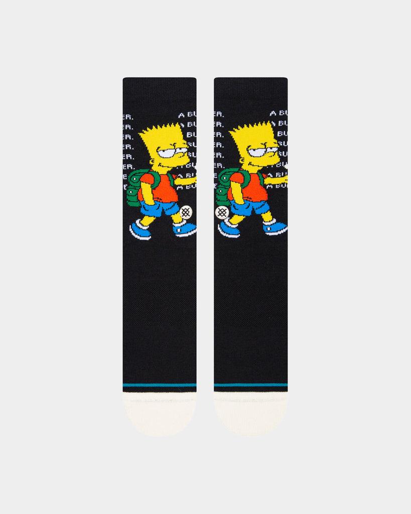 Stance X The Simpsons Troubled Socks Black | Culture Kings US