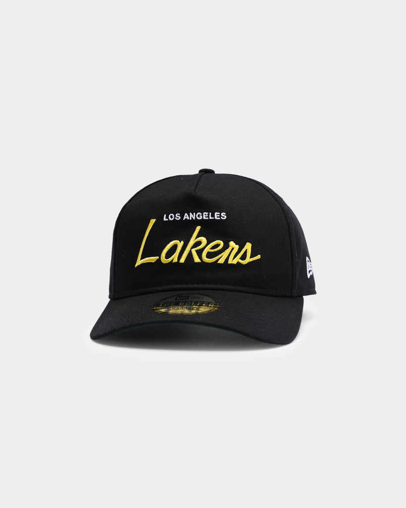New Era Los Angeles Lakers Coach Script Old Golfer Snapback Black ...