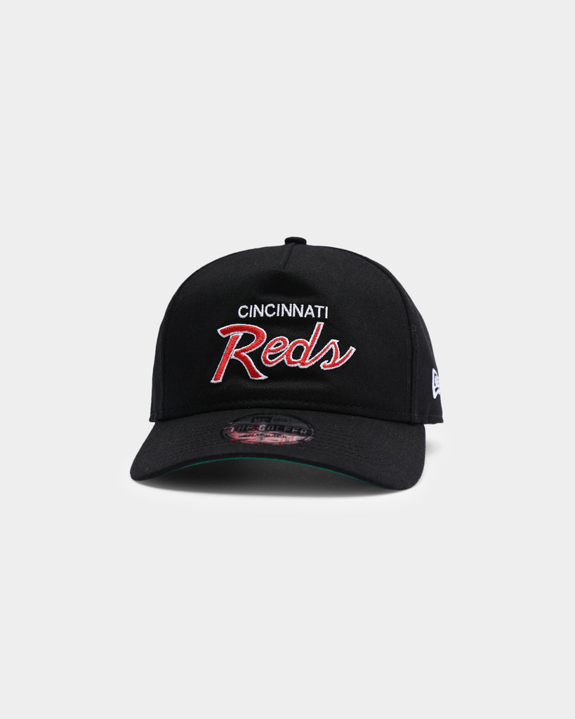 New Era Cincinnati Reds Coach Script Old Golfer Snapback Black ...