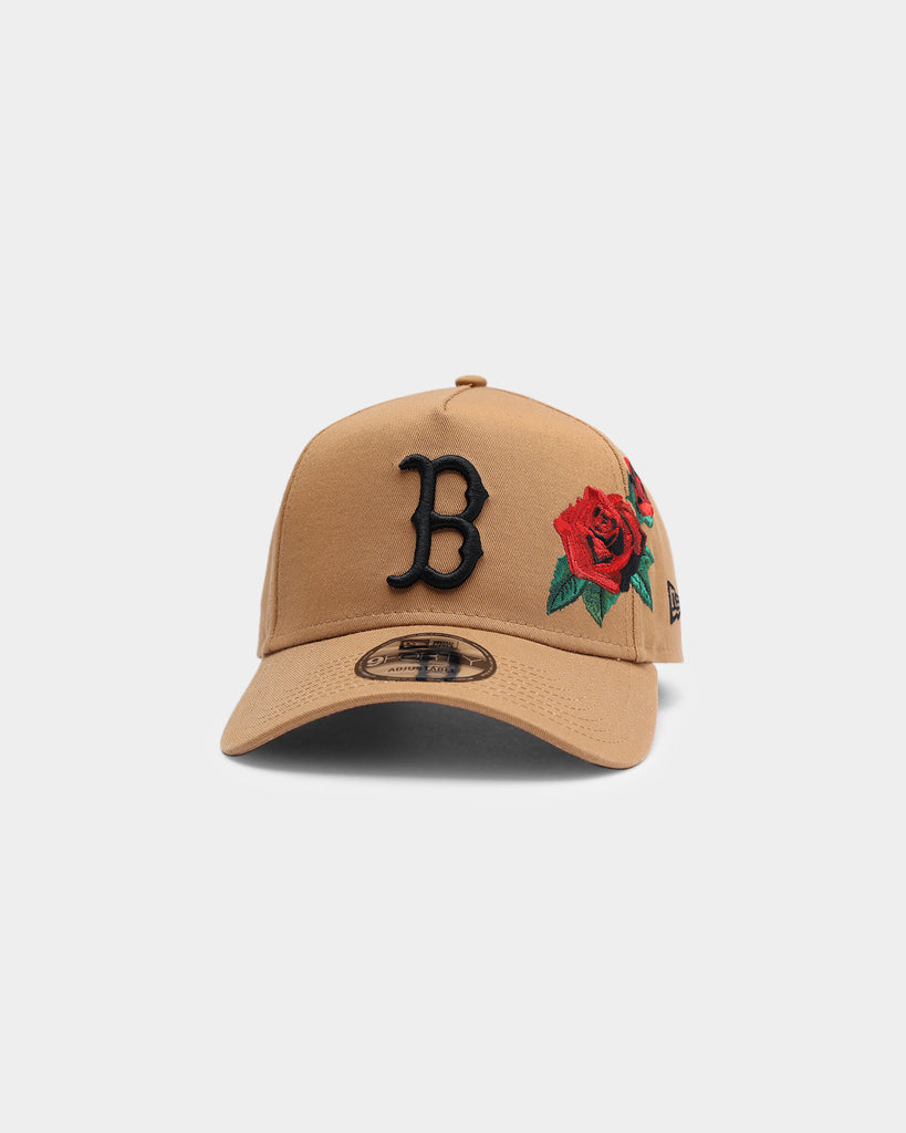 New Era Boston Red Sox 'Rose Emblem' 9FORTY A-Frame Snapback Wheat/Bla ...