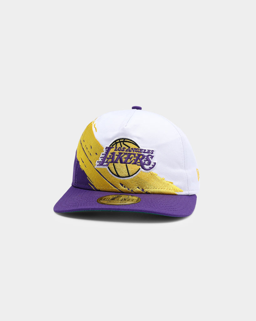 New Era Los Angeles Lakers Paint Stripe Old Golfer Snapback Paint Brus ...