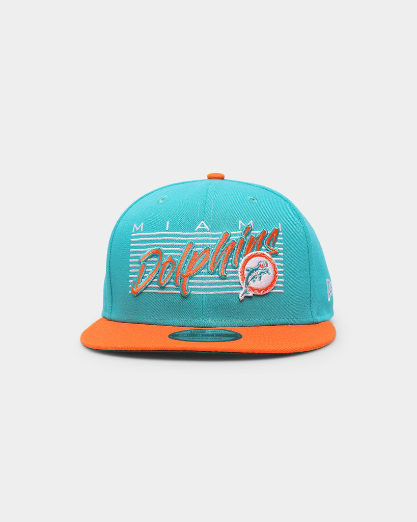 New Era Miami Dolphins 'Script Block' 9FIFTY Snapback Original Team Co ...