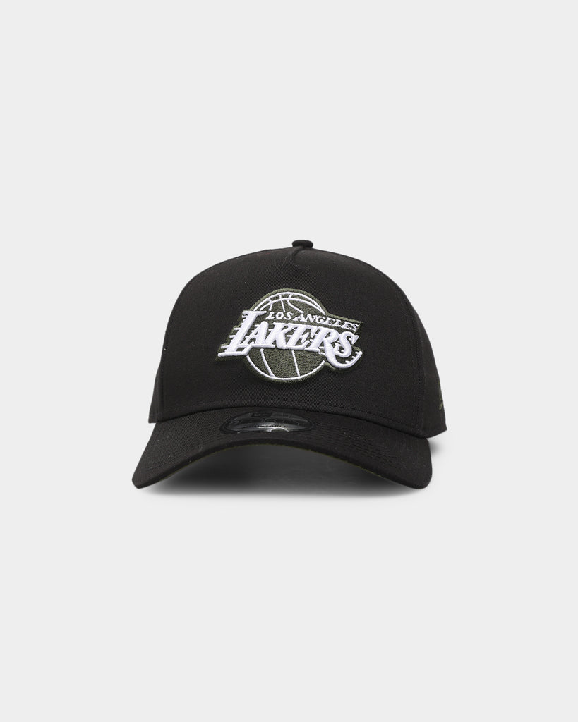 New Era Los Angeles Lakers 9FORTY A-Frame Snapback Black/Green ...