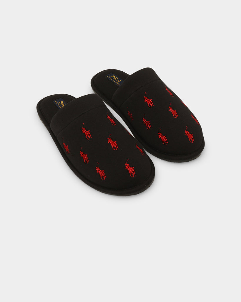 Polo Ralph Lauren Klarence Repeat PP Slippers Black | Culture Kings US
