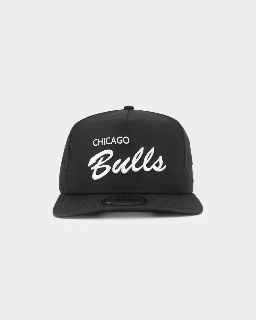 New Era Chicago Bulls 'Black Chrome Script' Prolight Old Golfer Snapba ...
