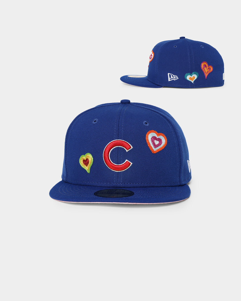 New Era Chicago Cubs 'Chain Stitch Heart' 59FIFTY Fitted Multi-Coloure ...