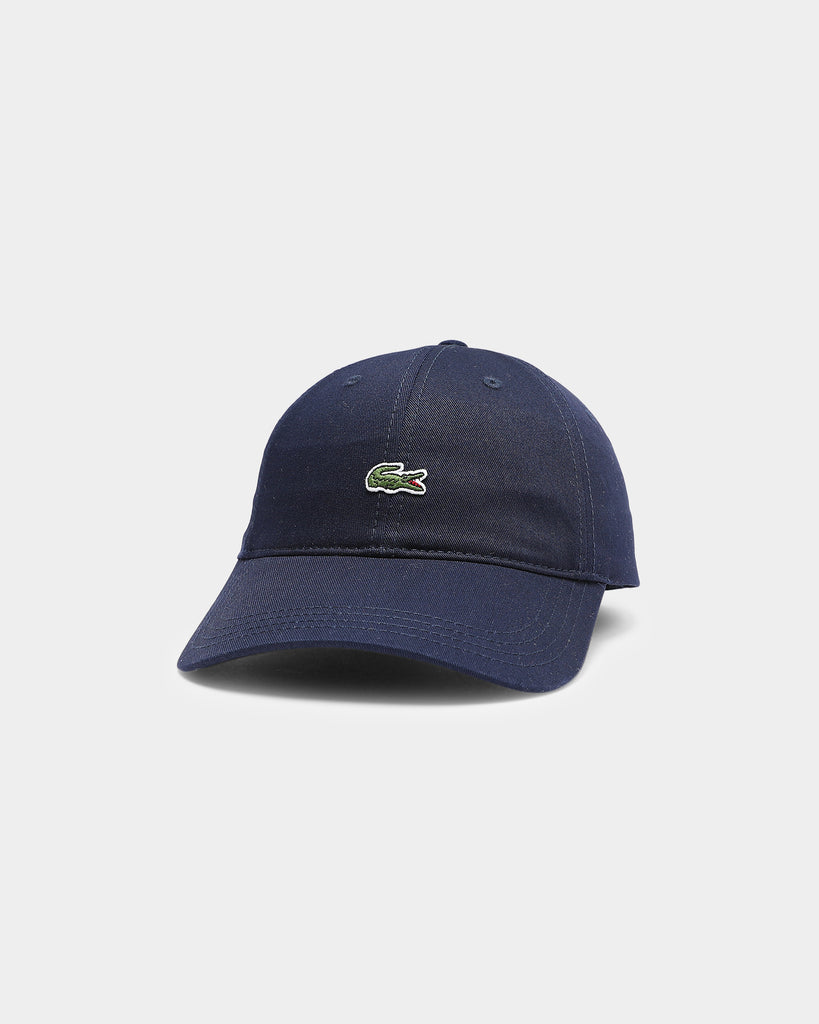 Lacoste Centre Croc Cotton Cap Navy/Blue | Culture Kings US